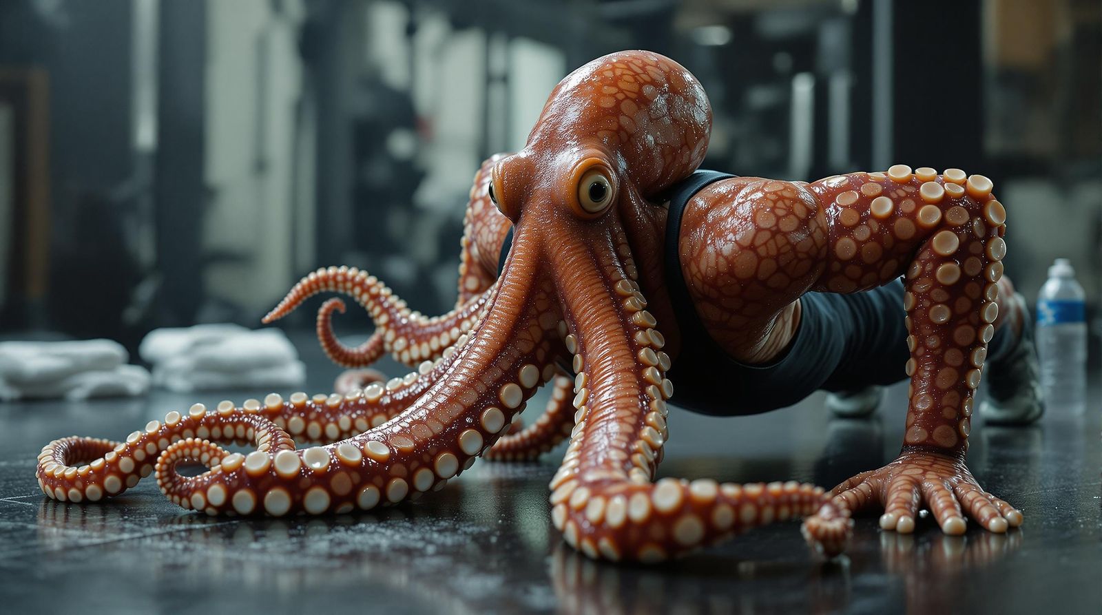 Octopushups - Octopus Strength Training in a Gym