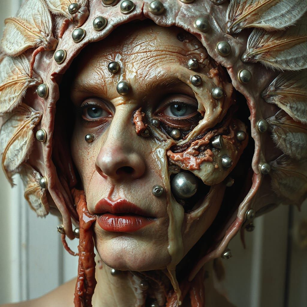 Extreme face modification - Hyperrealistic Flesh Modificatio...