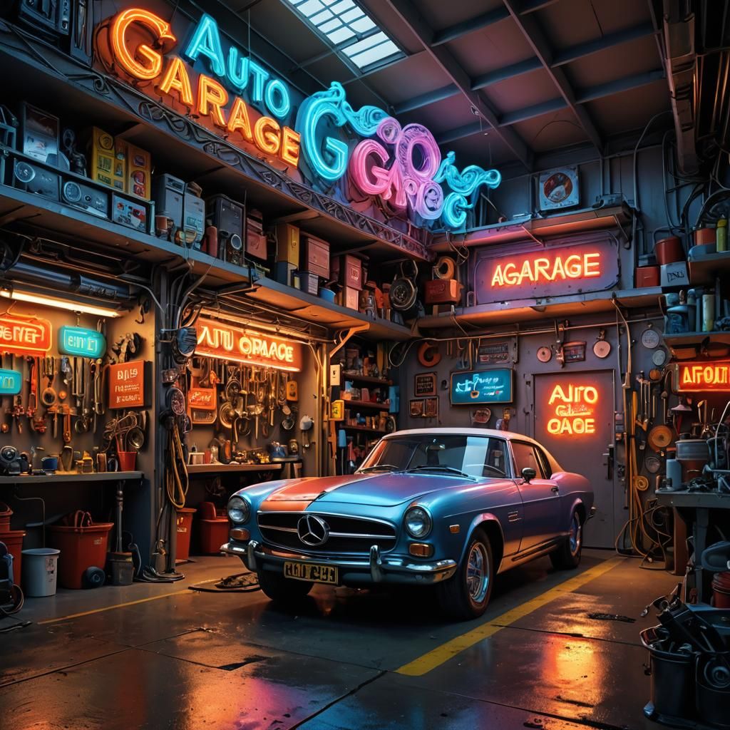 Auto mechanic - AI Generated Artwork - NightCafe Creator
