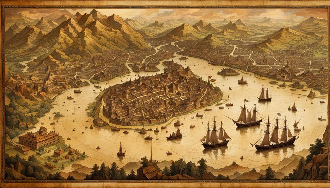 Living Map 1 - AI Generated Artwork - NightCafe Creator