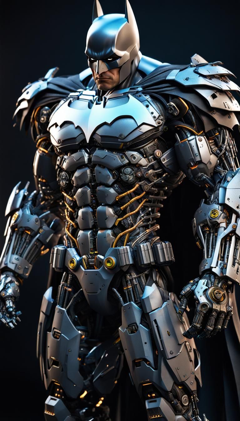 Cyborg Batman - AI Generated Artwork - NightCafe Creator