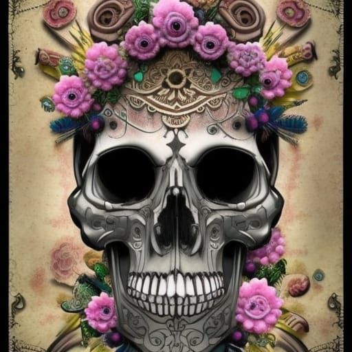 Skull - AI Generated Artwork - NightCafe Creator