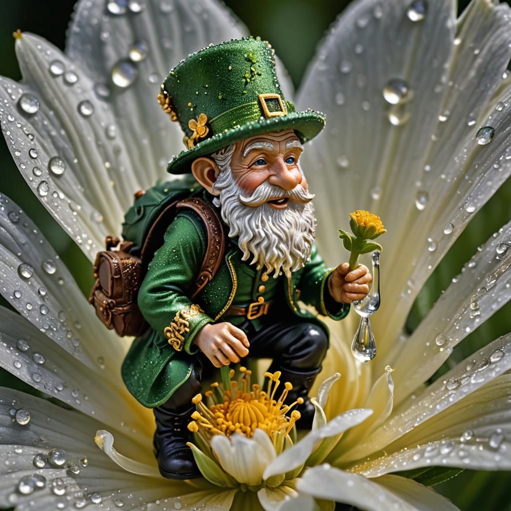 Macro photography / macro photography of a leprechaun collecting pollen ...