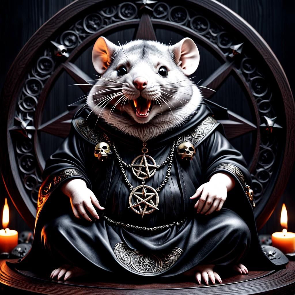 Demonic Rat Monk - AI Generated Artwork - NightCafe Creator