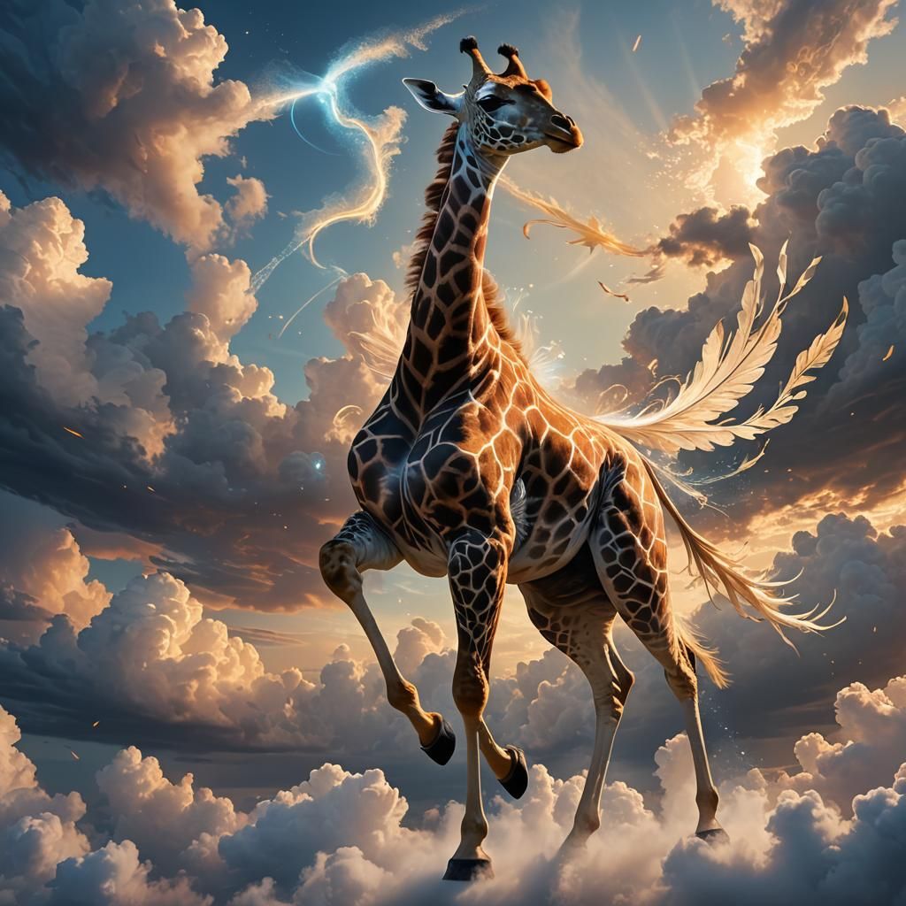 Mythical Giraffe - AI Generated Artwork - NightCafe Creator