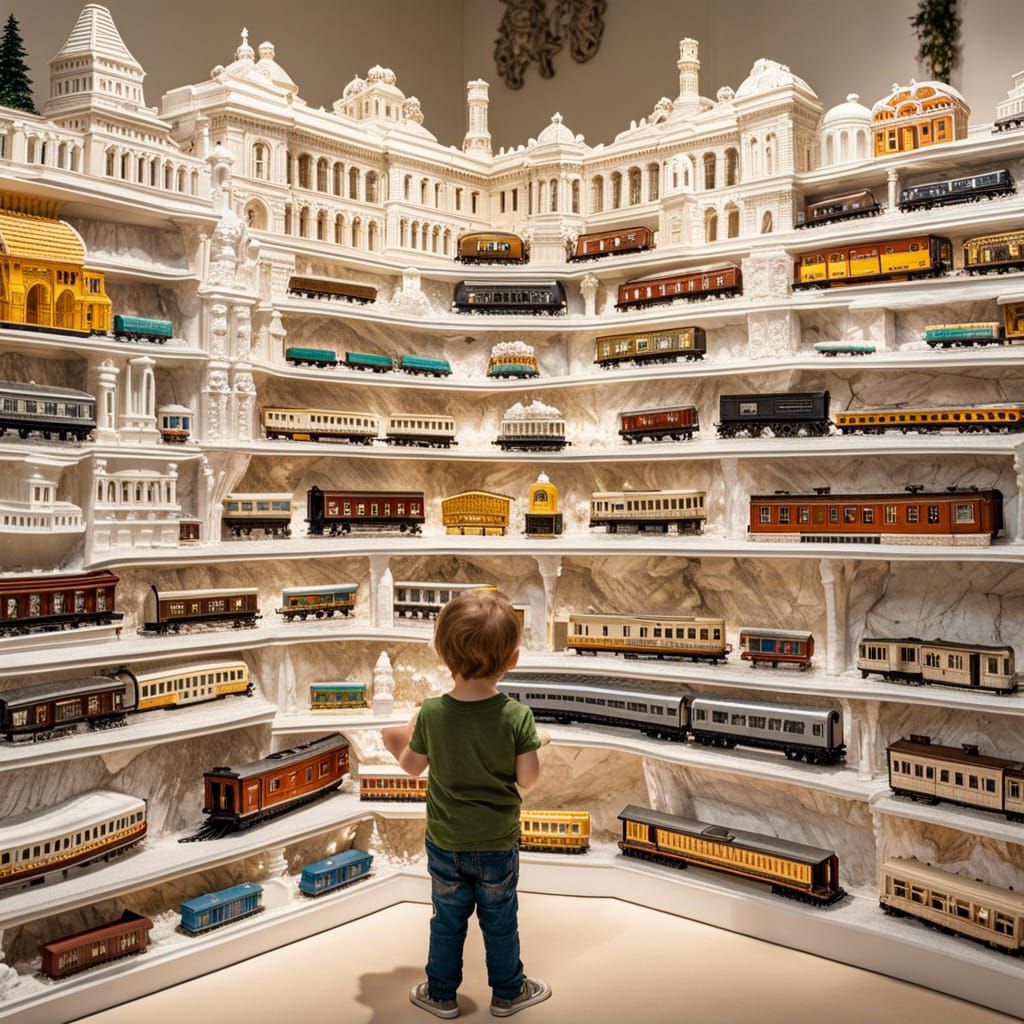 Toy trains!! - AI Generated Artwork - NightCafe Creator