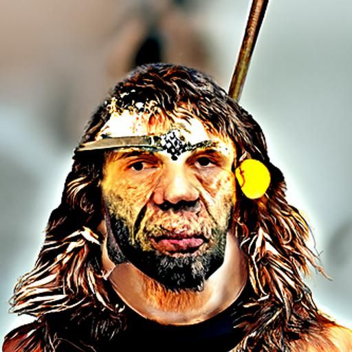 Neanderthal Warrior-King - AI Generated Artwork - NightCafe Creator