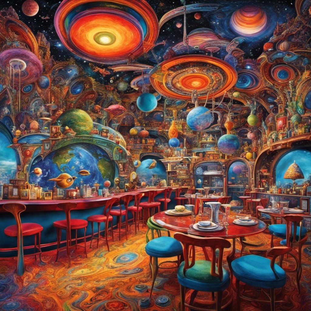 Cafe in Outer Space SDXL 1 Version - AI Generated Artwork - NightCafe ...