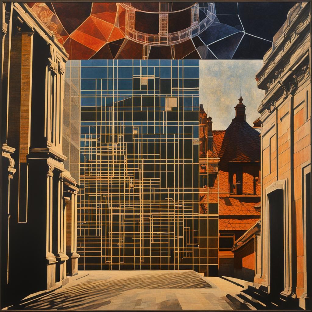 Architecture Collage - AI Generated Artwork - NightCafe Creator