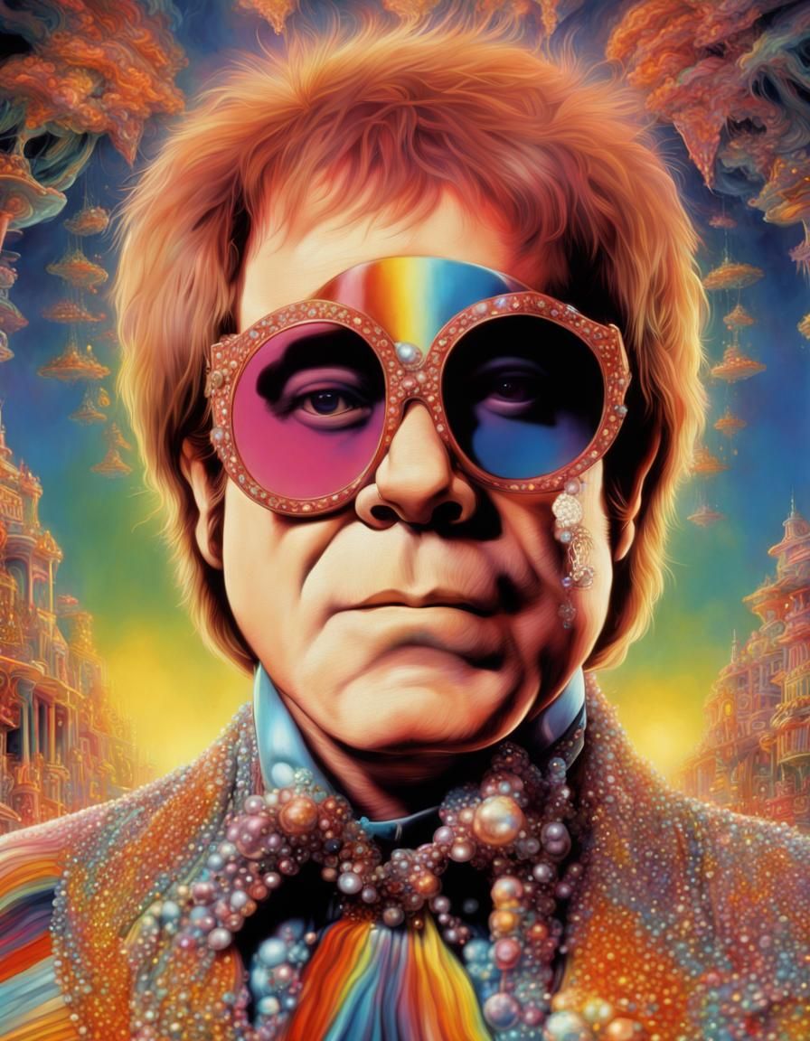 Elton John Ai Generated Artwork Nightcafe Creator