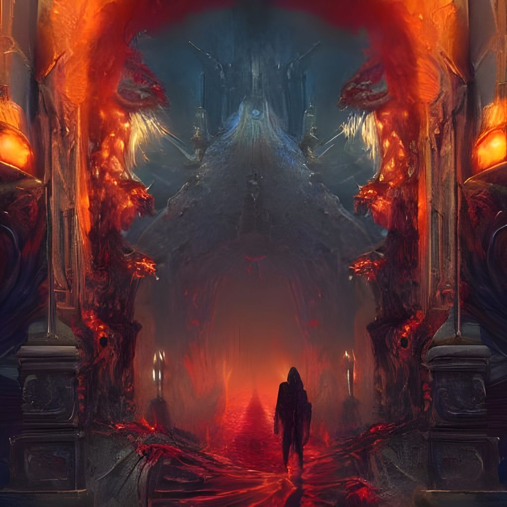 Entrance to hell - AI Generated Artwork - NightCafe Creator