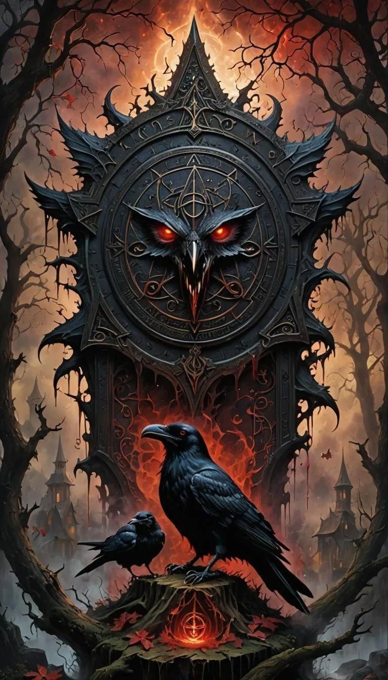 The Book of Ravens page 499 - AI Generated Artwork - NightCafe Creator