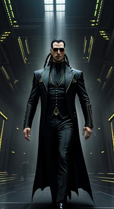 Matrix Reloaded, but Neo meets the Rastafarian instead of the Merovingian