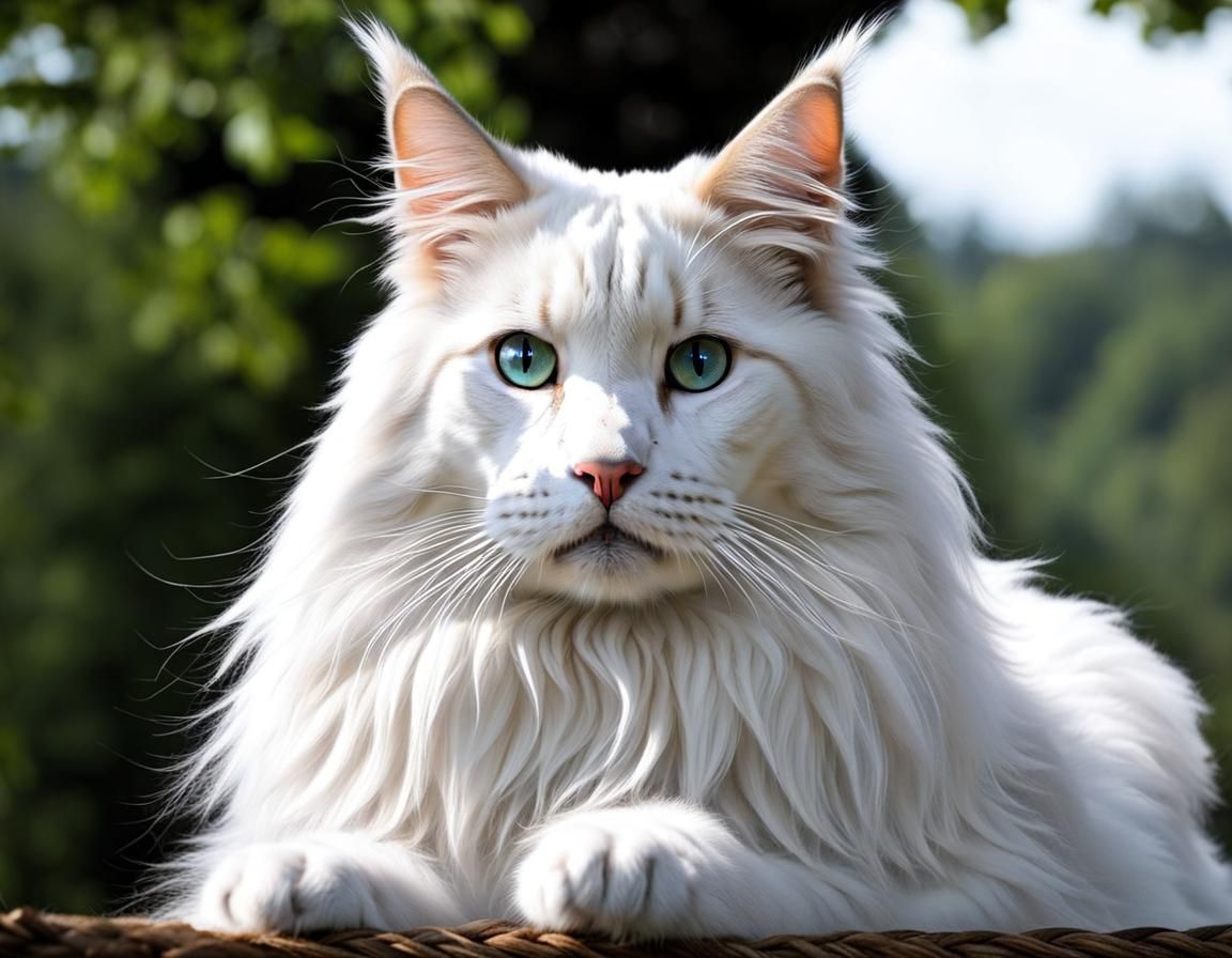 The Beauty of the Mainecoon CAT - AI Generated Artwork - NightCafe Creator