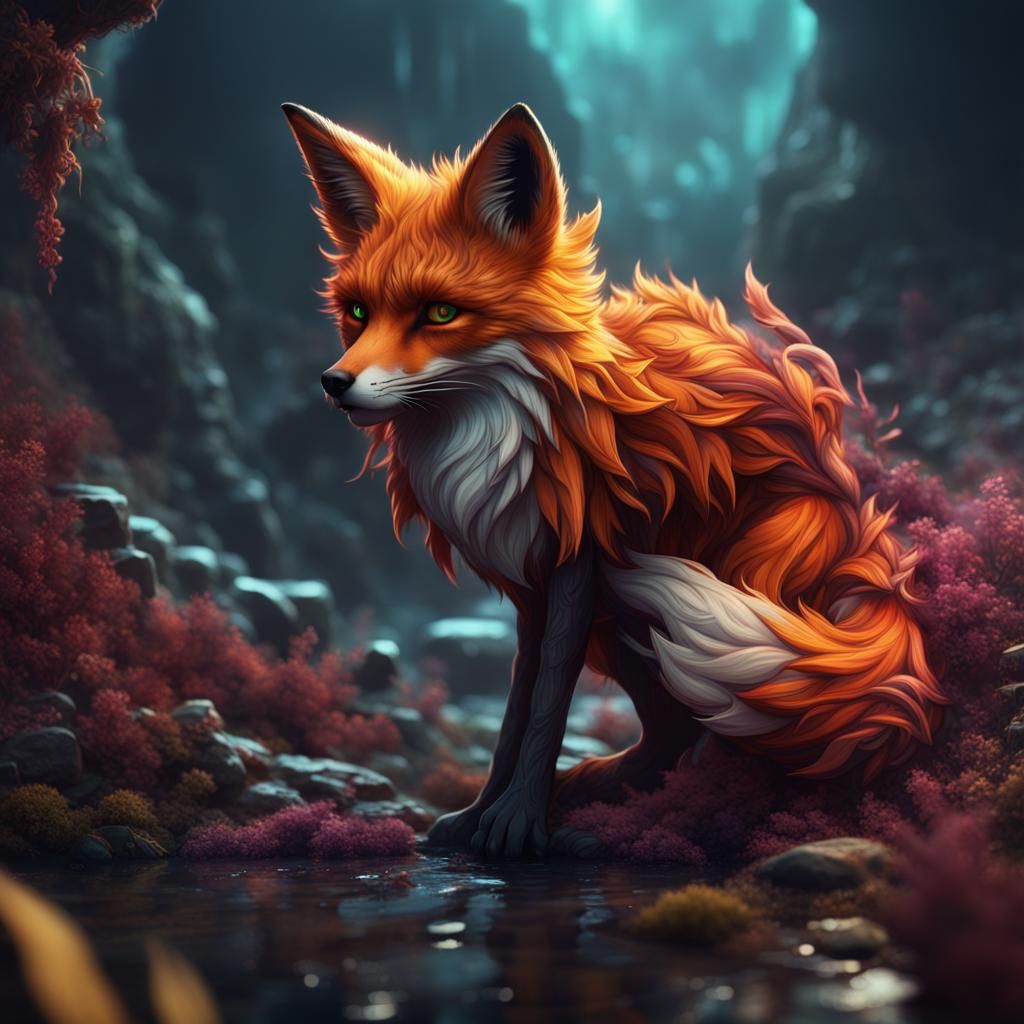 poison fox 2 - AI Generated Artwork - NightCafe Creator