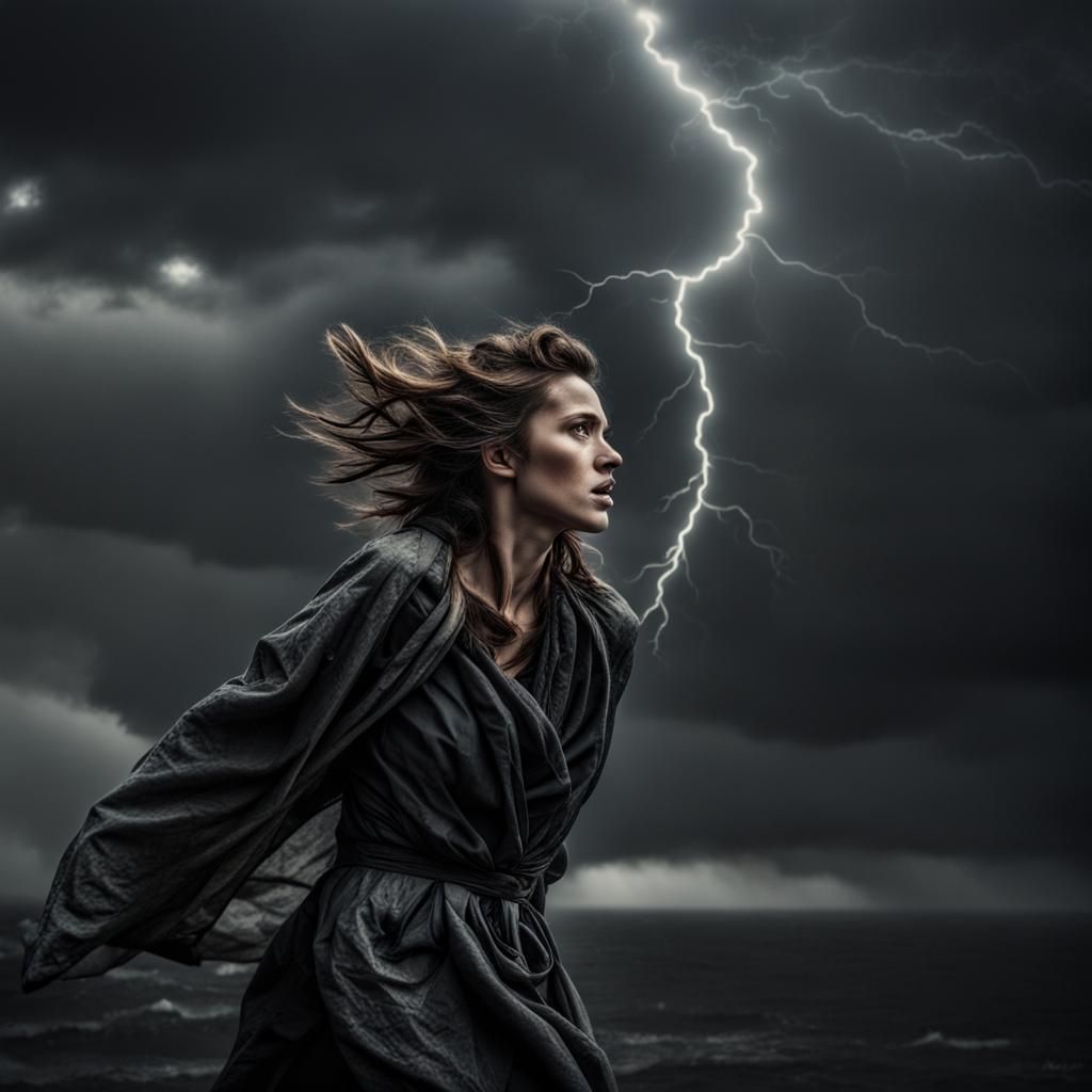 Embracing the storm - AI Generated Artwork - NightCafe Creator