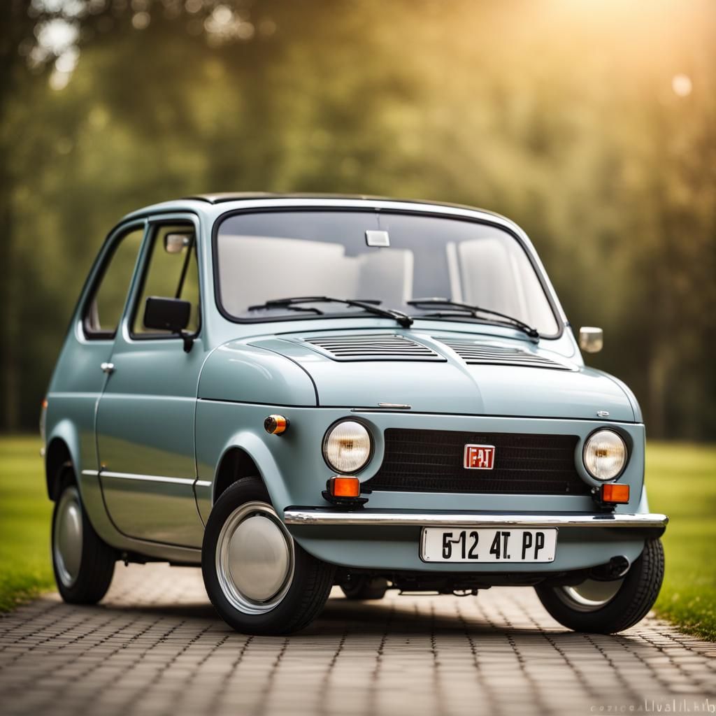 Polish Fiat 126p, real reproduction of all details, it is not supposed ...