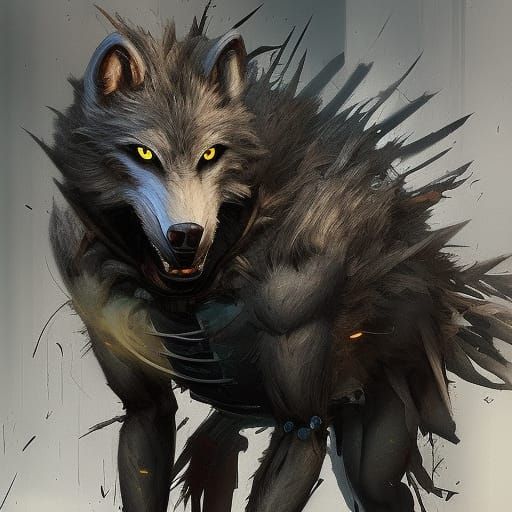A werewolf. She's constructed out of spare computer parts - AI ...