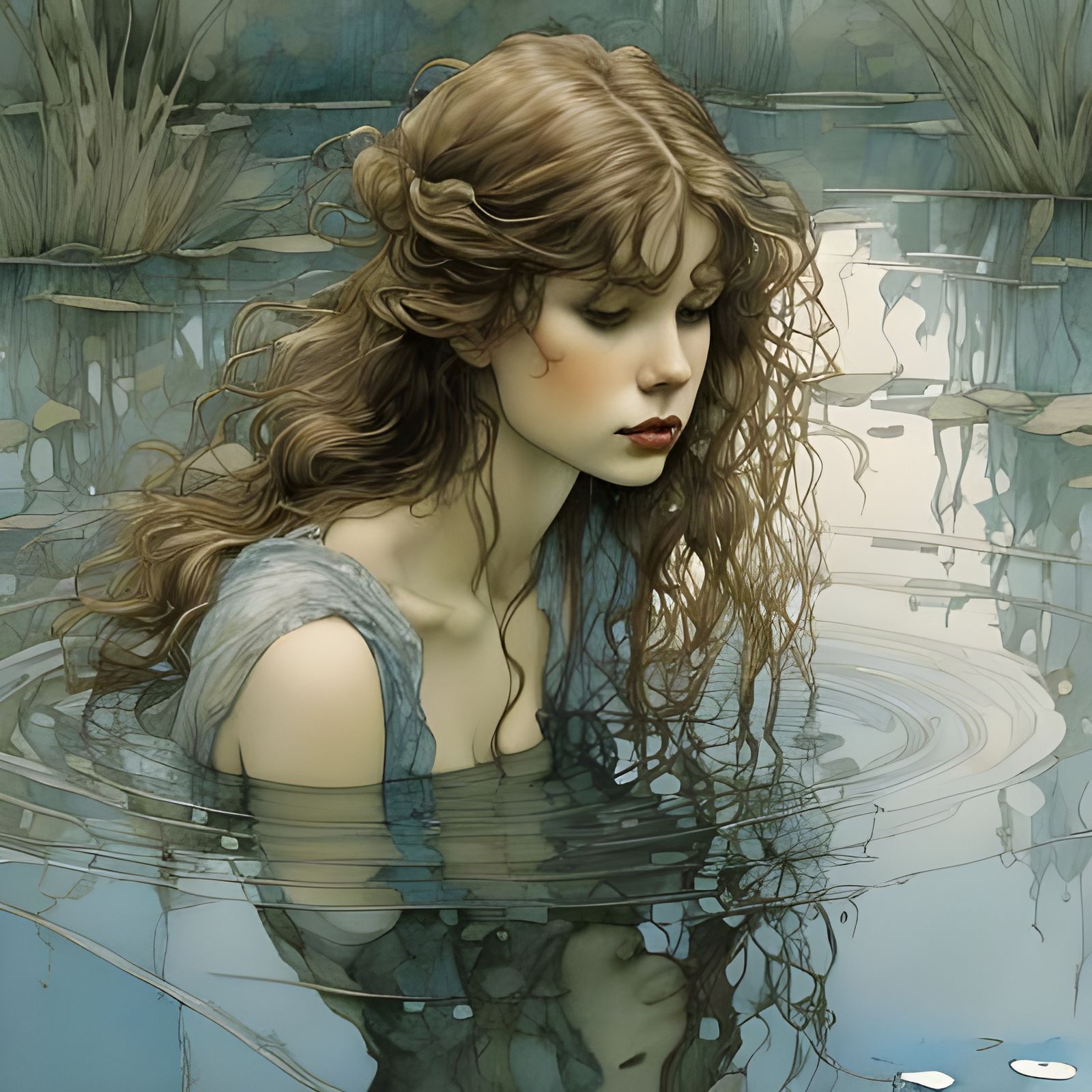 Ophelia - AI Generated Artwork - NightCafe Creator