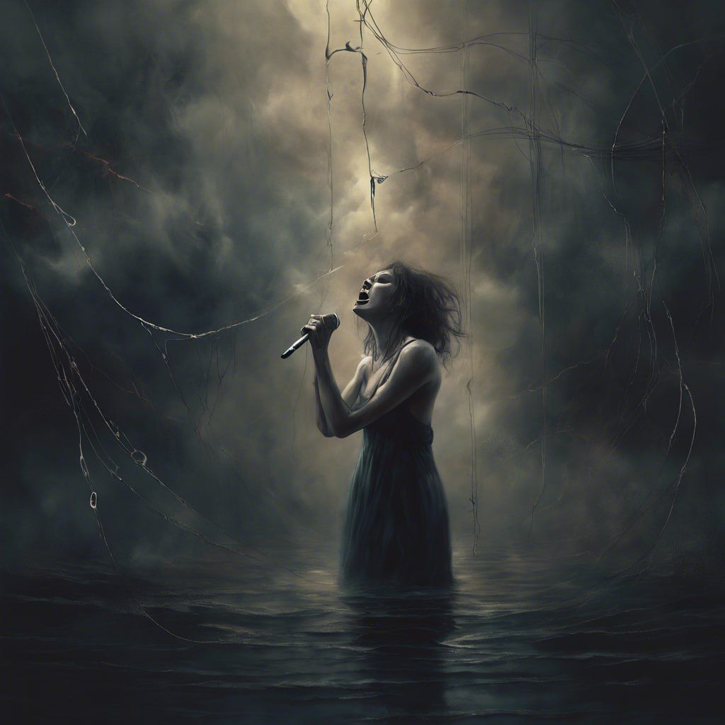A voice reaching out in a piercing cry. - AI Generated Artwork ...