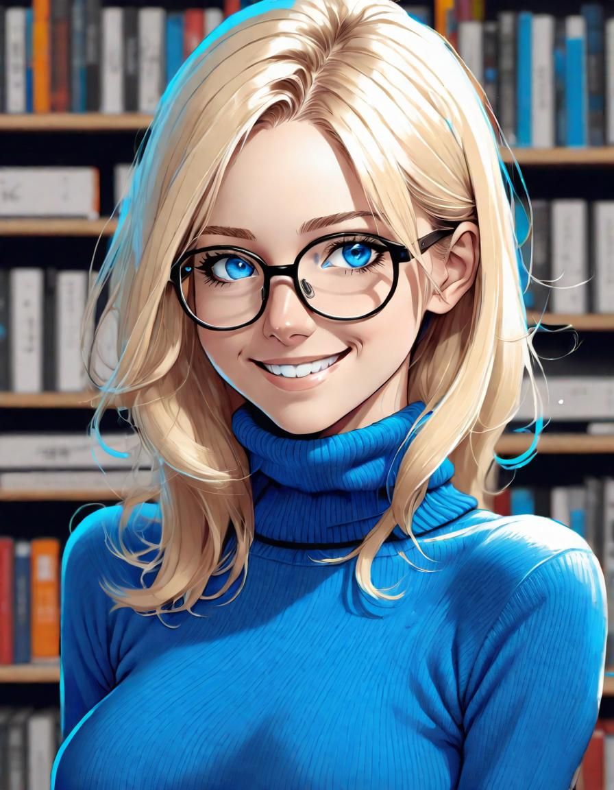 Library Girl 4 - AI Generated Artwork - NightCafe Creator