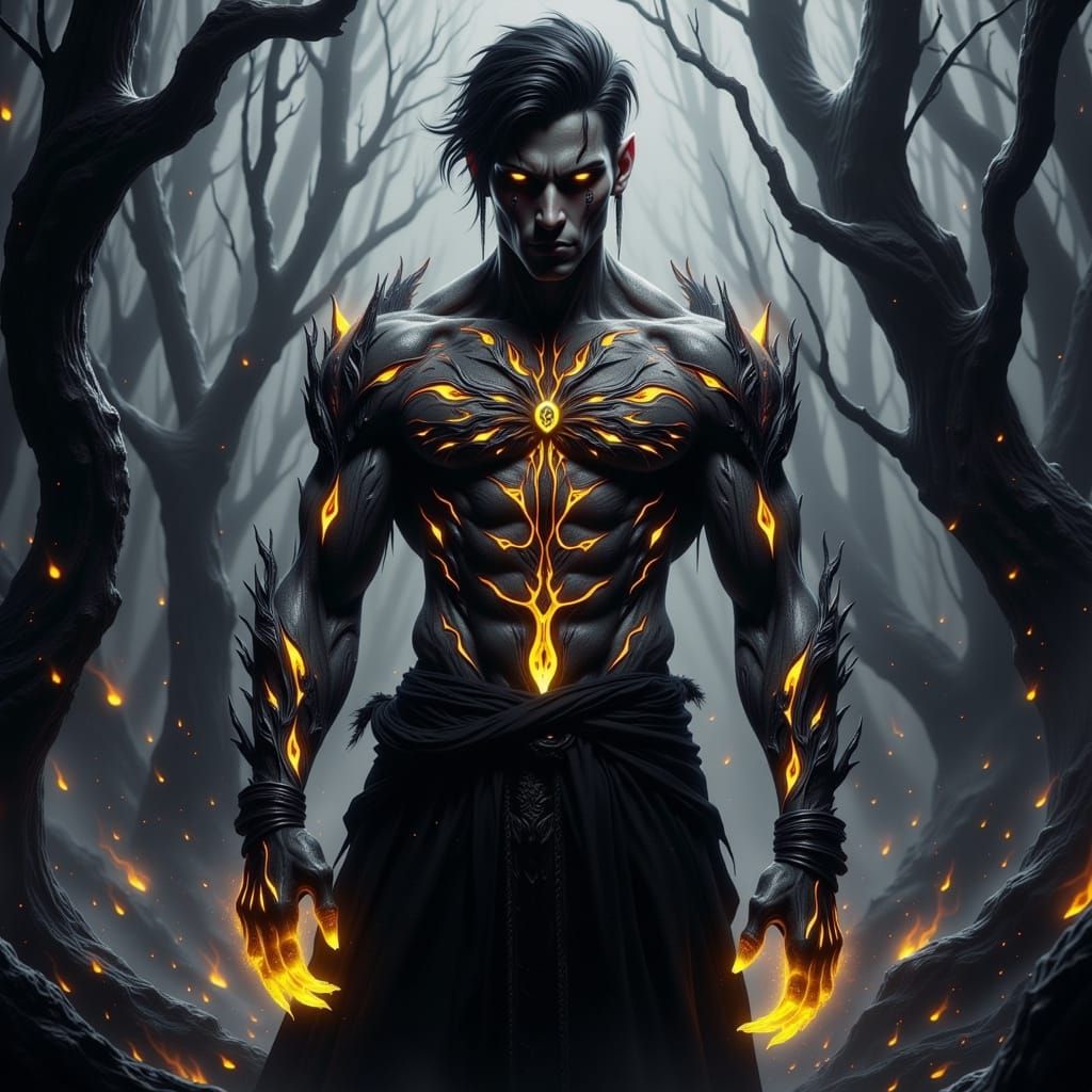 Ethereal Fae Warrior in Dark, Gritty Fantasy Lands... - AI Art