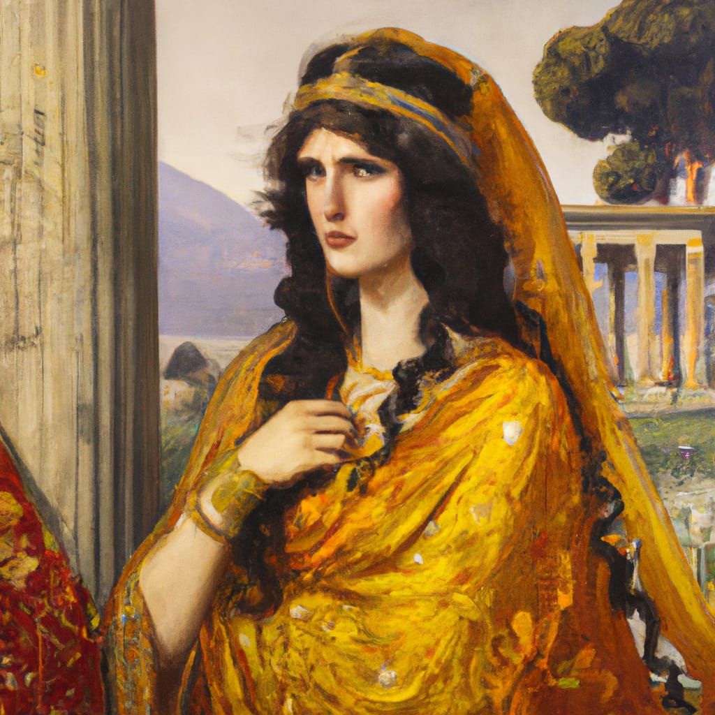 Iranian princess in Persepolis - AI Generated Artwork - NightCafe Creator