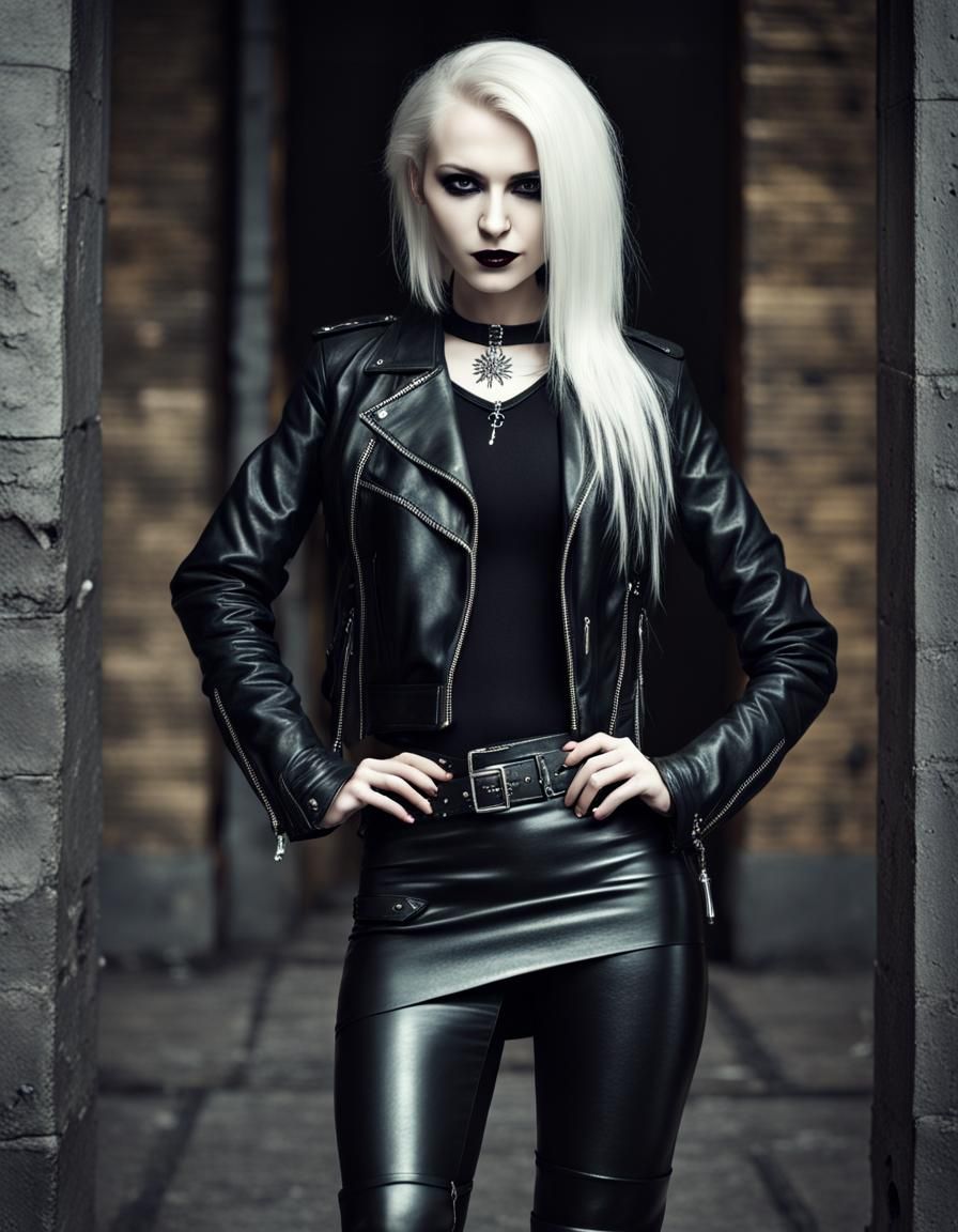 "Ravishing Rebellion: A Gothic Vision" - AI Generated Artwork - NightCafe Creator