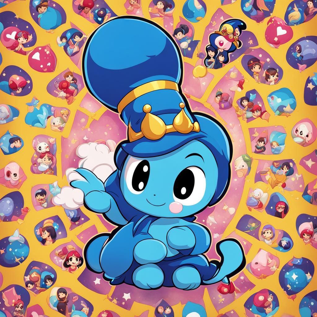 Genie, Kawaii, anime, chibi, disney, cartoon - AI Generated Artwork ...