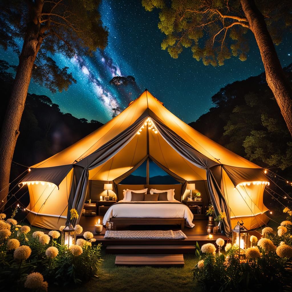 Glamping! - AI Generated Artwork - NightCafe Creator