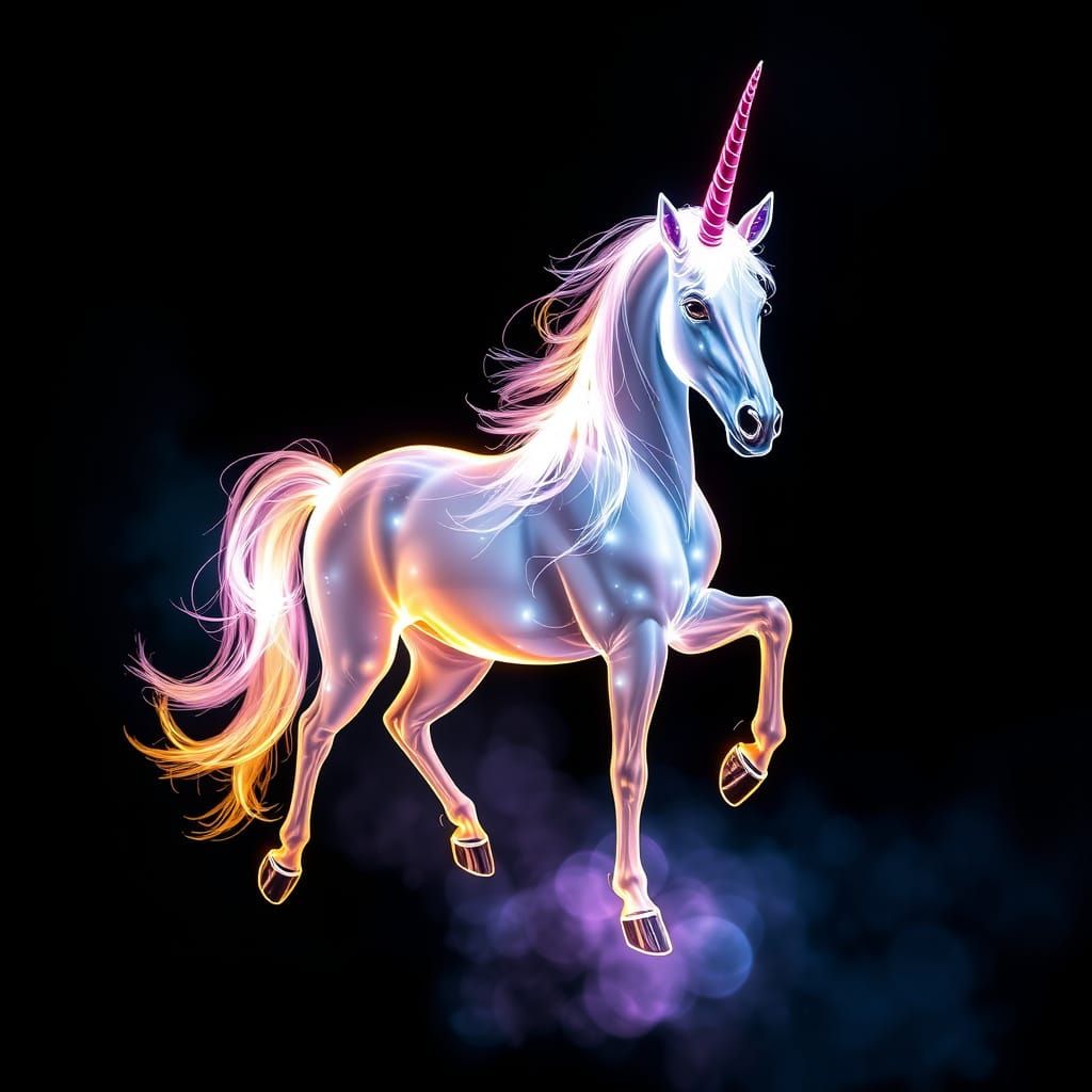light painting of a unicorn - Ethereal Unicorn Captured in ...