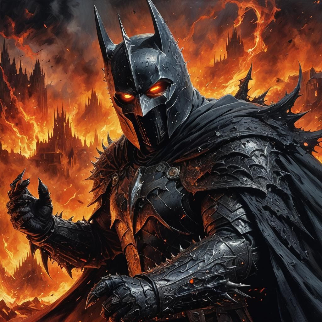 The One True Master of Mordor (Batman/Sauron Fusion) - AI Generated ...