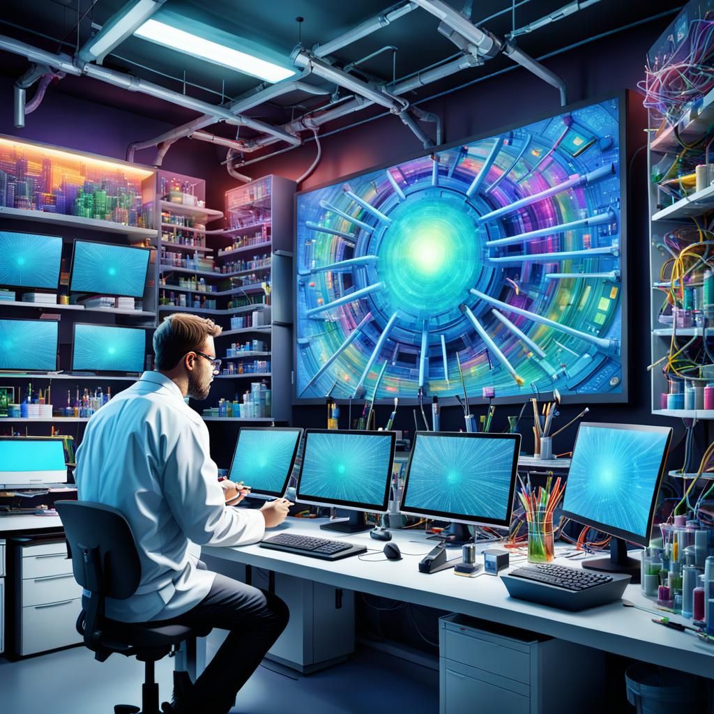 Science Laboratory - AI Generated Artwork - NightCafe Creator