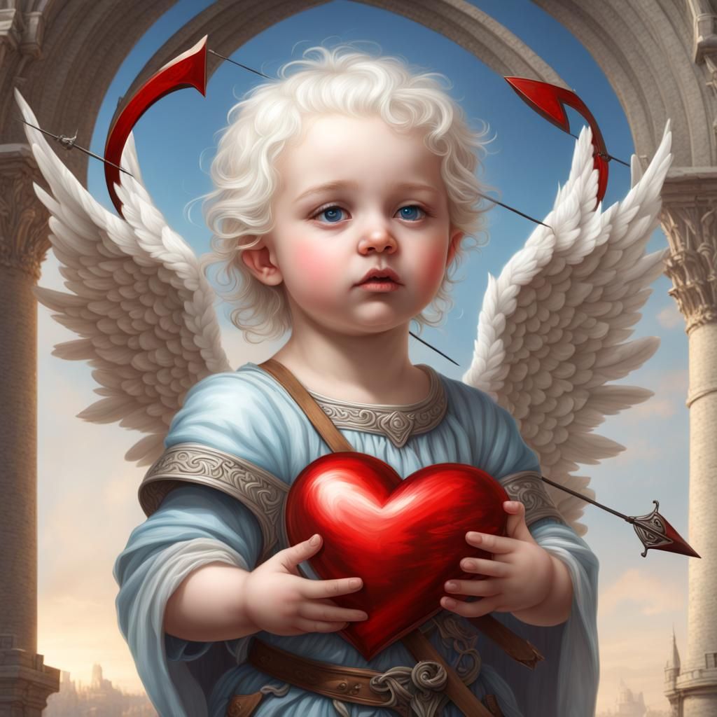 CUTE CUPID 3 - AI Generated Artwork - NightCafe Creator