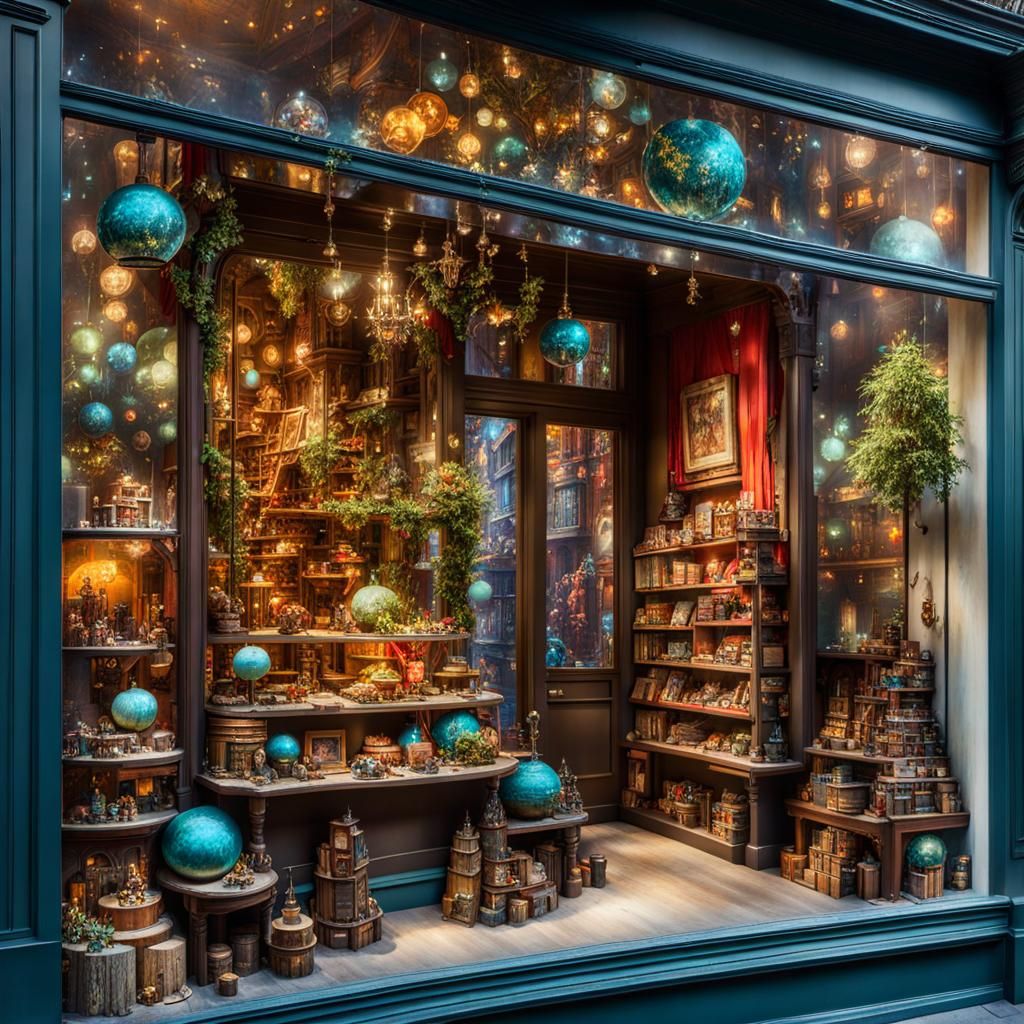 Toy Shop Windows - AI Generated Artwork - NightCafe Creator