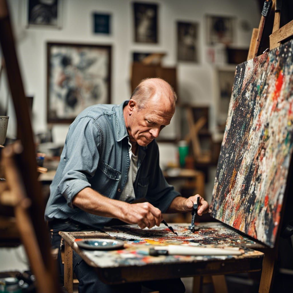 Jackson Pollock - AI Generated Artwork - NightCafe Creator