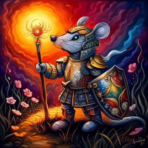 Mouse knight - AI Generated Artwork - NightCafe Creator