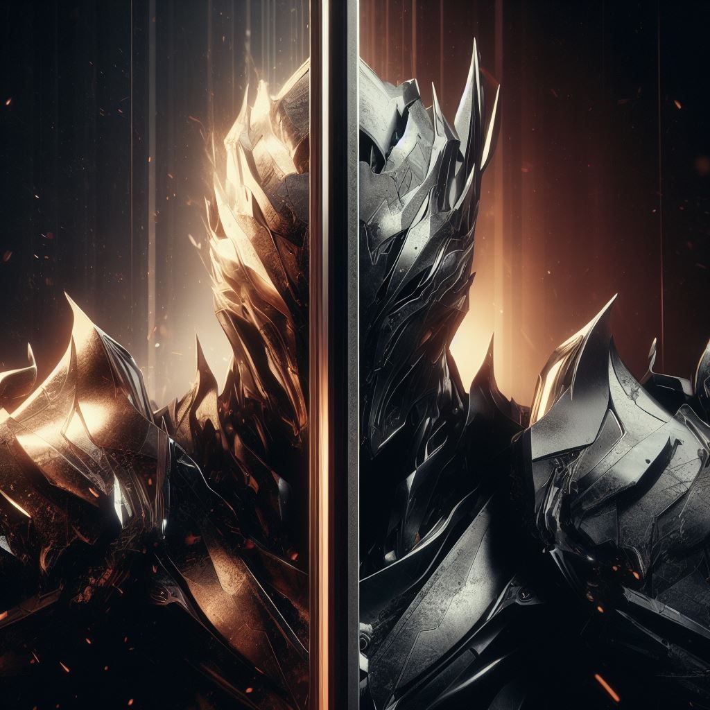 Light and darkness knight 1 - AI Generated Artwork - NightCafe Creator