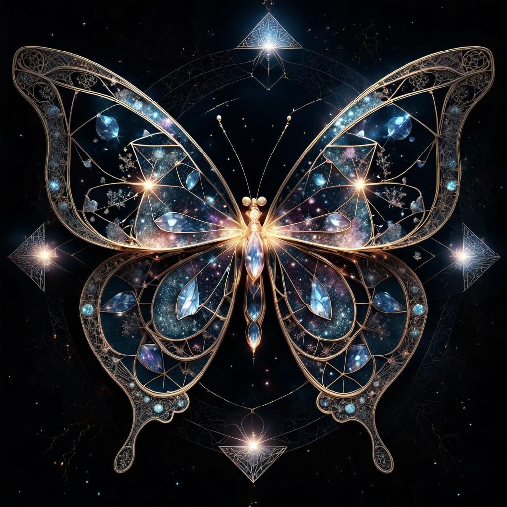 Cosmic Butterfly - AI Generated Artwork - NightCafe Creator