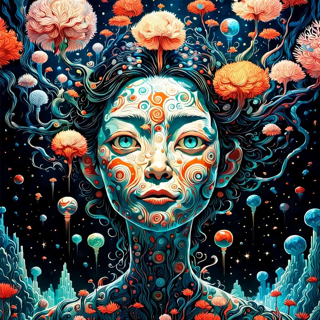 Strange nephilim 👽 portrait by Dr Seuss: Japanese Art: James Jean: Erin ...