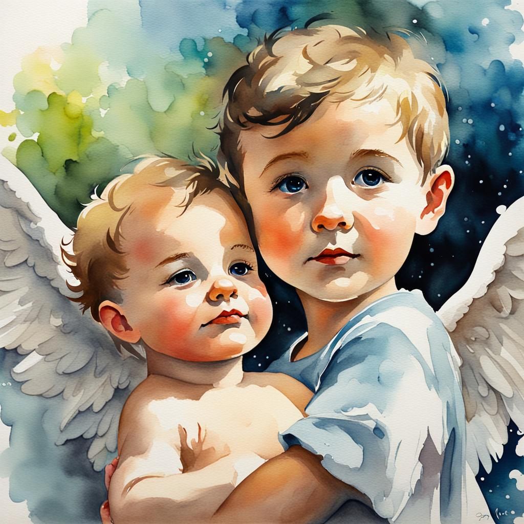 Angel Babies - AI Generated Artwork - NightCafe Creator