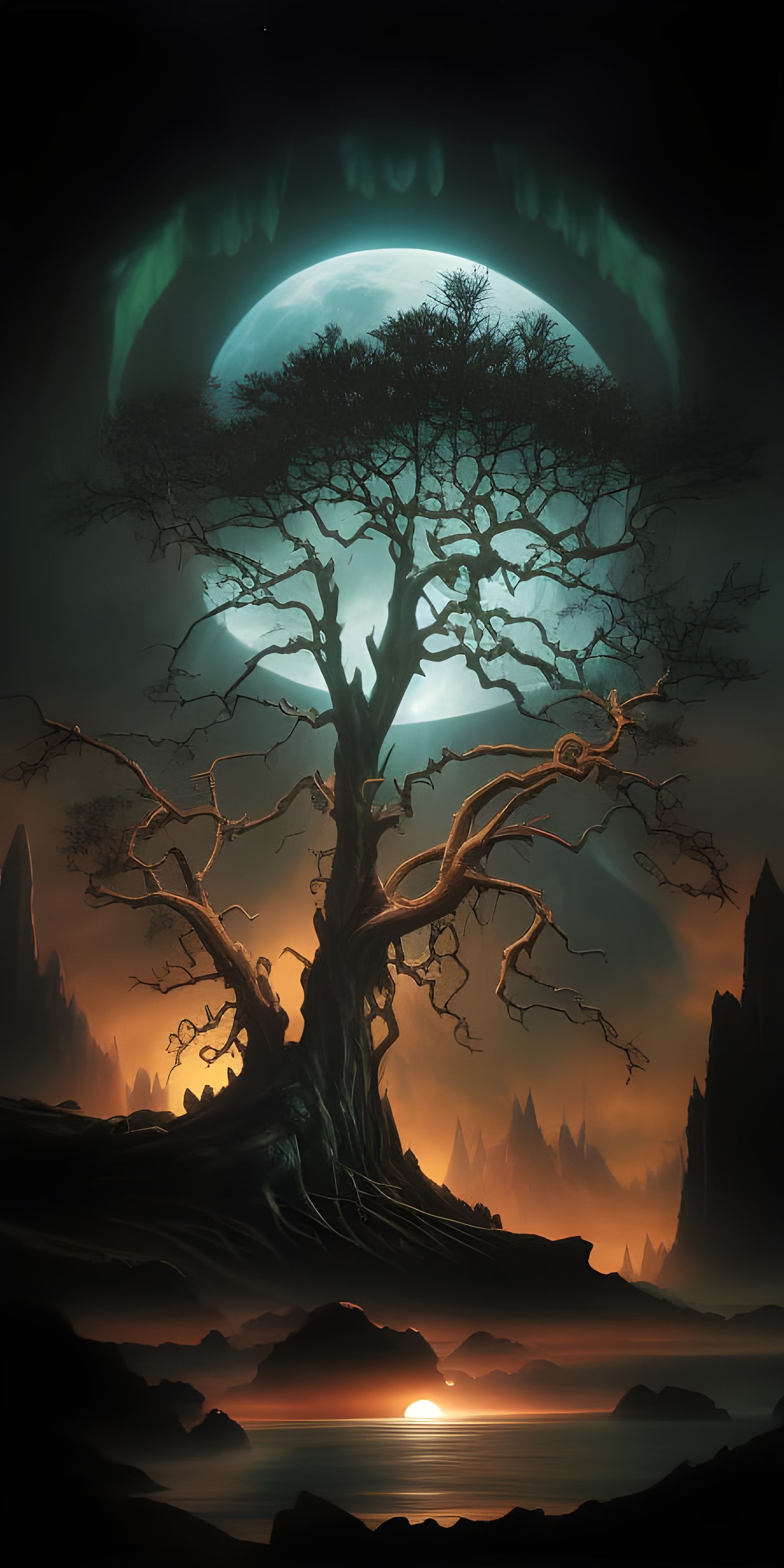 Sinister Tree - AI Generated Artwork - NightCafe Creator