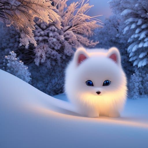 Snow fluff - AI Generated Artwork - NightCafe Creator