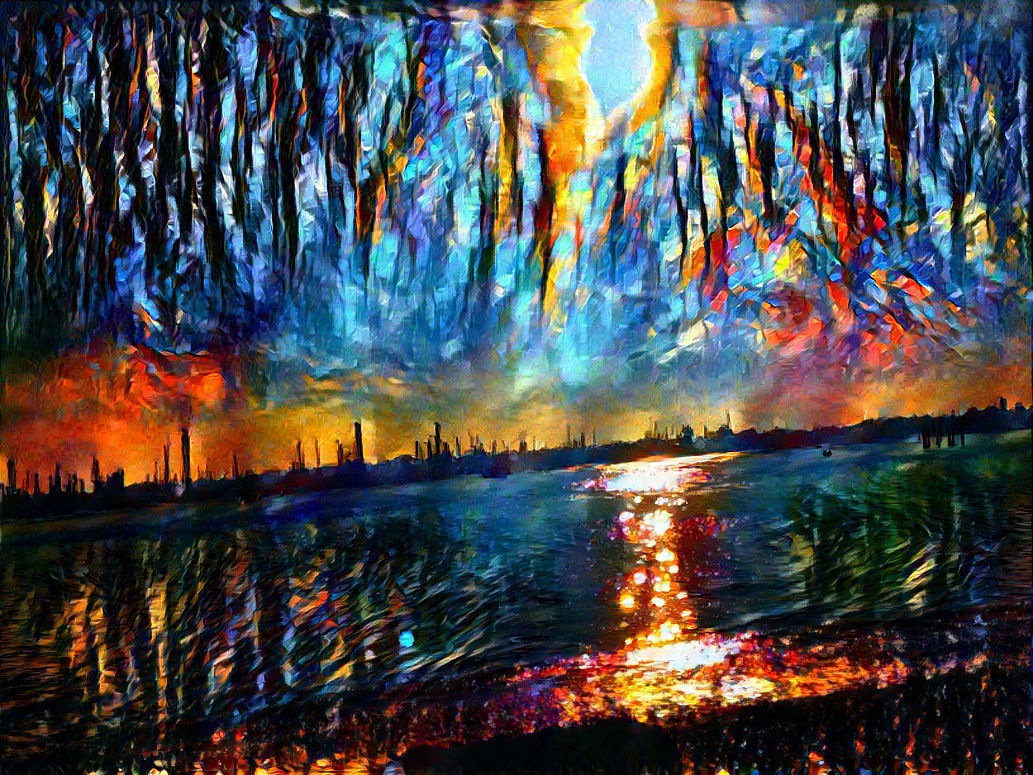 A view from a photo i took Hamble Beach (hampshire uk) - AI Generated ...