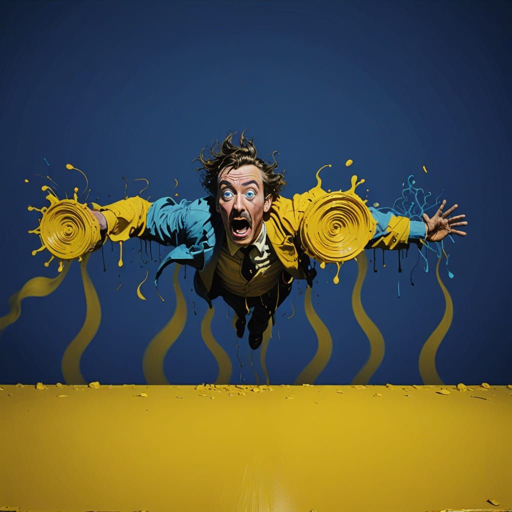 Blue eyed yellow messages from a glorified pong yeller tornado rascal ...