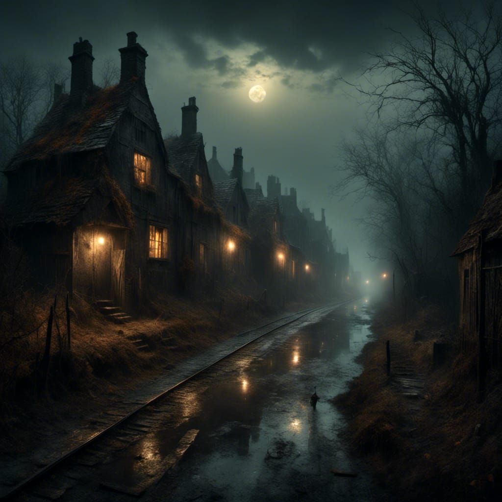 very spooky countryside village where ghosts roam and mysteries unravel ...