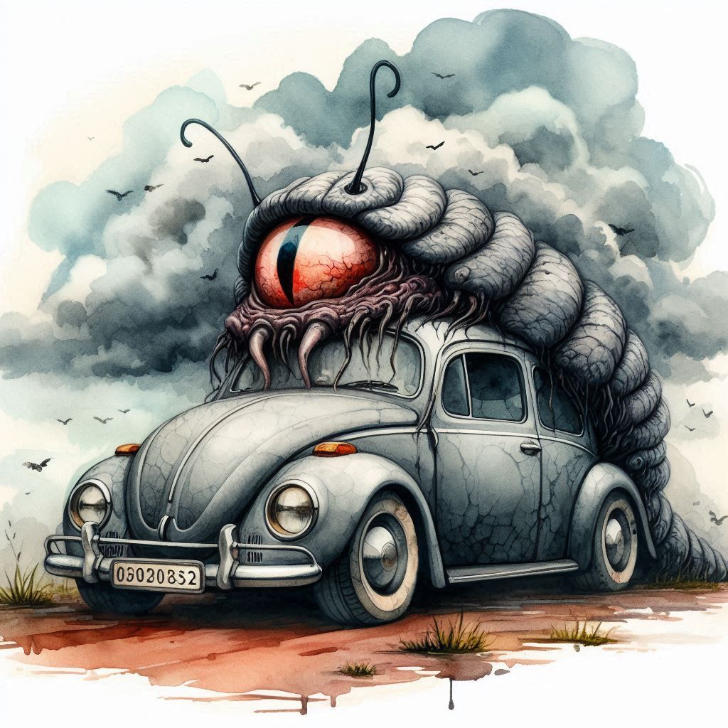 Creepy Slug Bug - AI Generated Artwork - NightCafe Creator