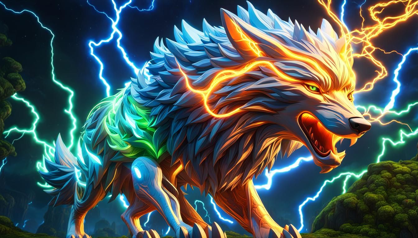 Rockruff Evolved - AI Generated Artwork - NightCafe Creator