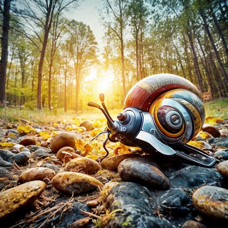 Perhaps a snail - Crystal Clear Snail Portrait in 4K