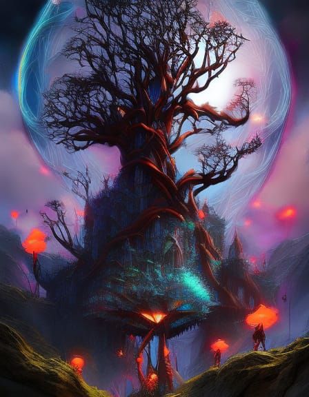 The nightly hollows - AI Generated Artwork - NightCafe Creator